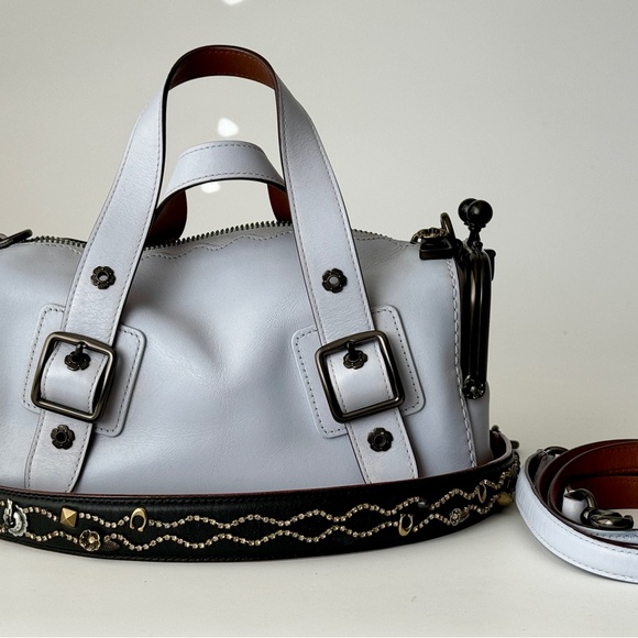 Coach | Bags | Coach 941 Mailbox Bag 24 In Ice Blue 2996 | Poshmark